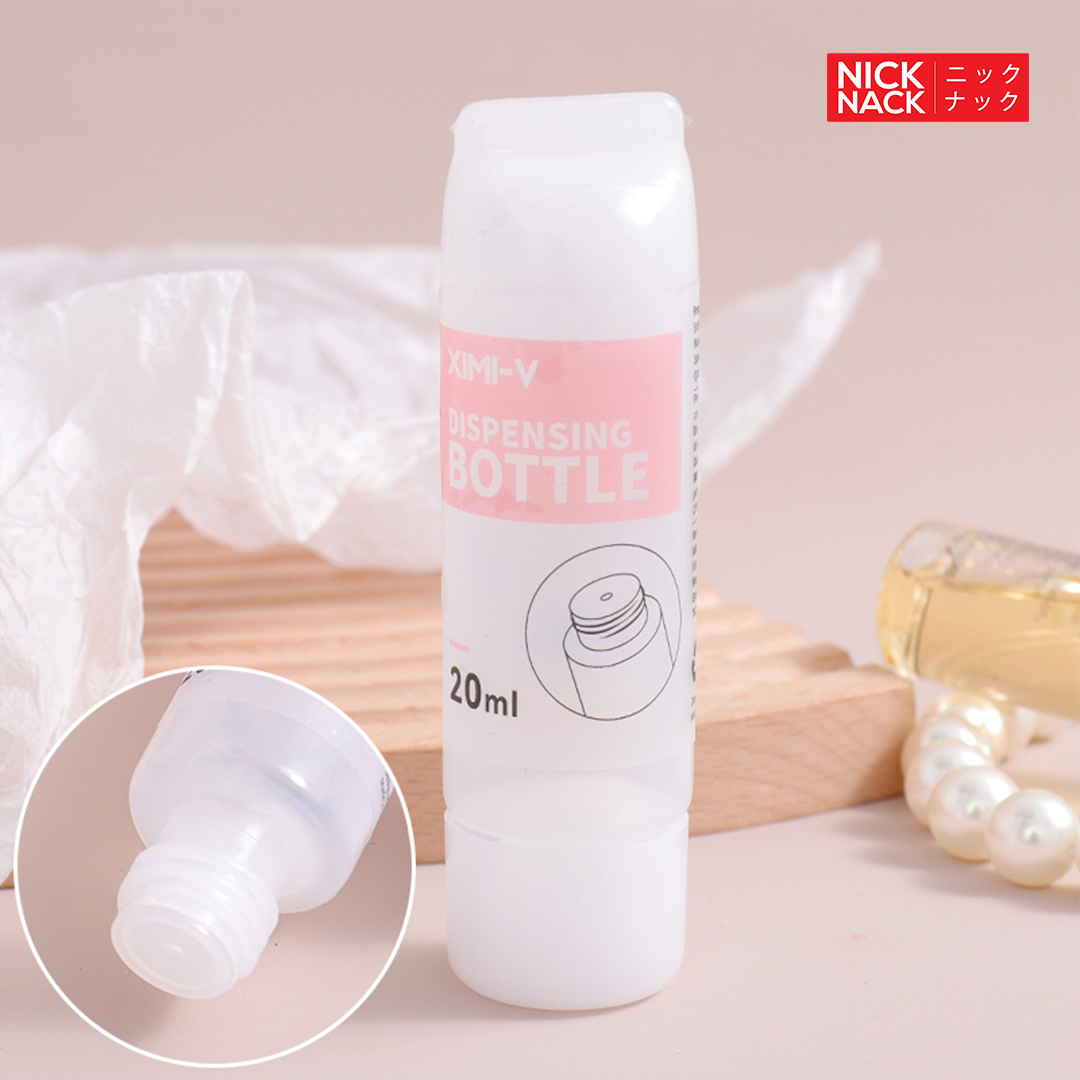 Travel Series Squeeze Screw Cap Dispensing Bottle 20ml (White ...