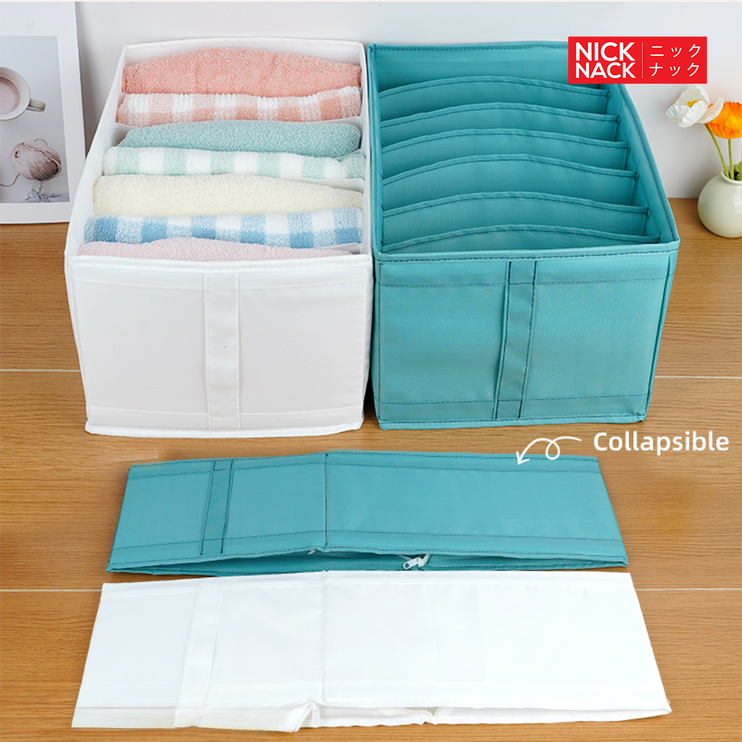 7-Compartment Basic Collapsible Fabric Storage Bin – NICKNACK-SL