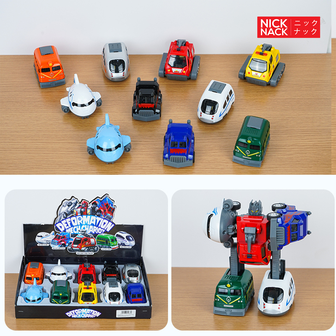 Assembling Transforming Pull-Back Alloy City Robot Toy – NICKNACK-SL