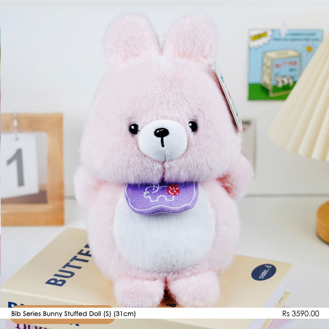 Bib Series Bunny Stuffed Doll (S) (31cm) – NICKNACK-SL