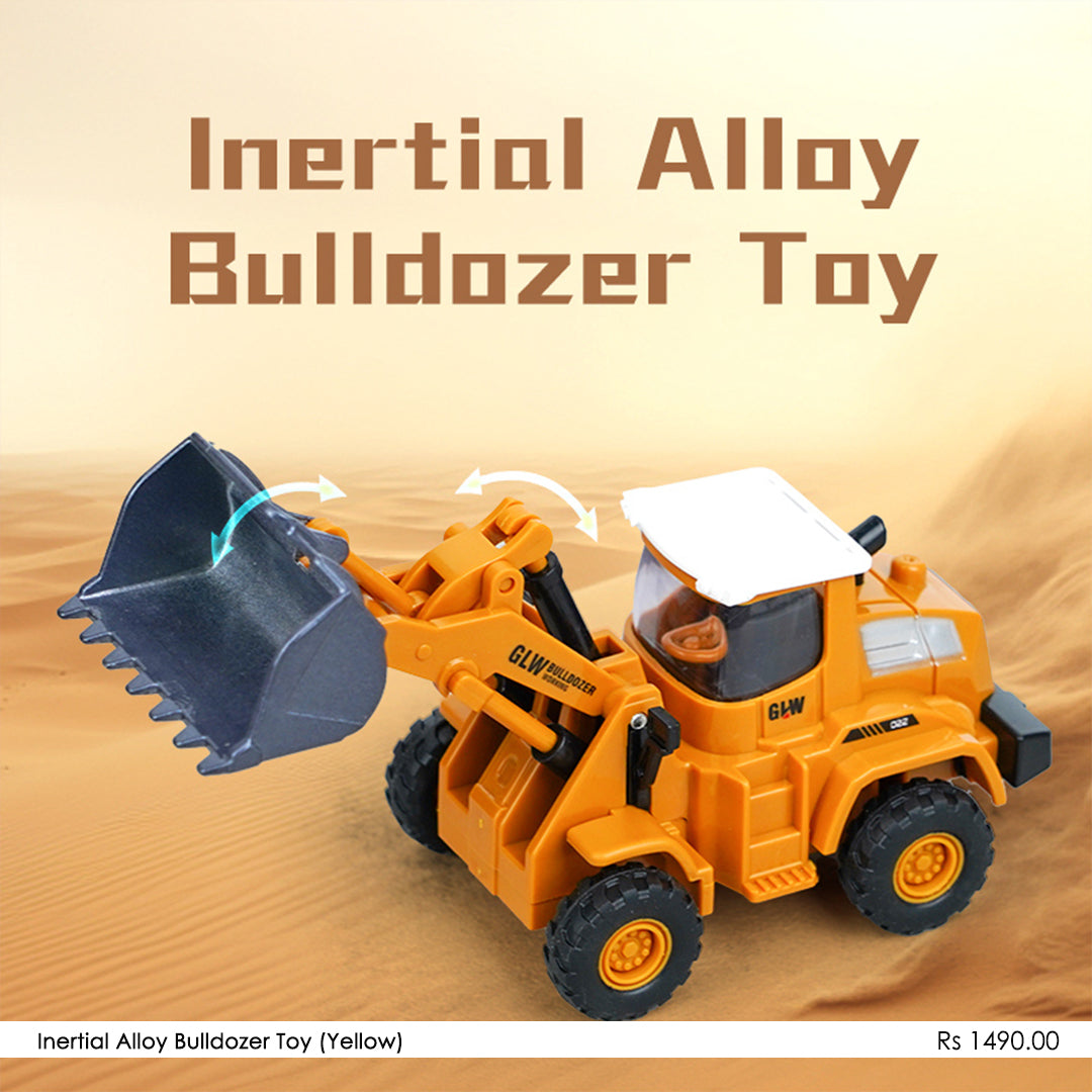 Inertial Alloy Bulldozer Toy (Yellow) – NICKNACK-SL