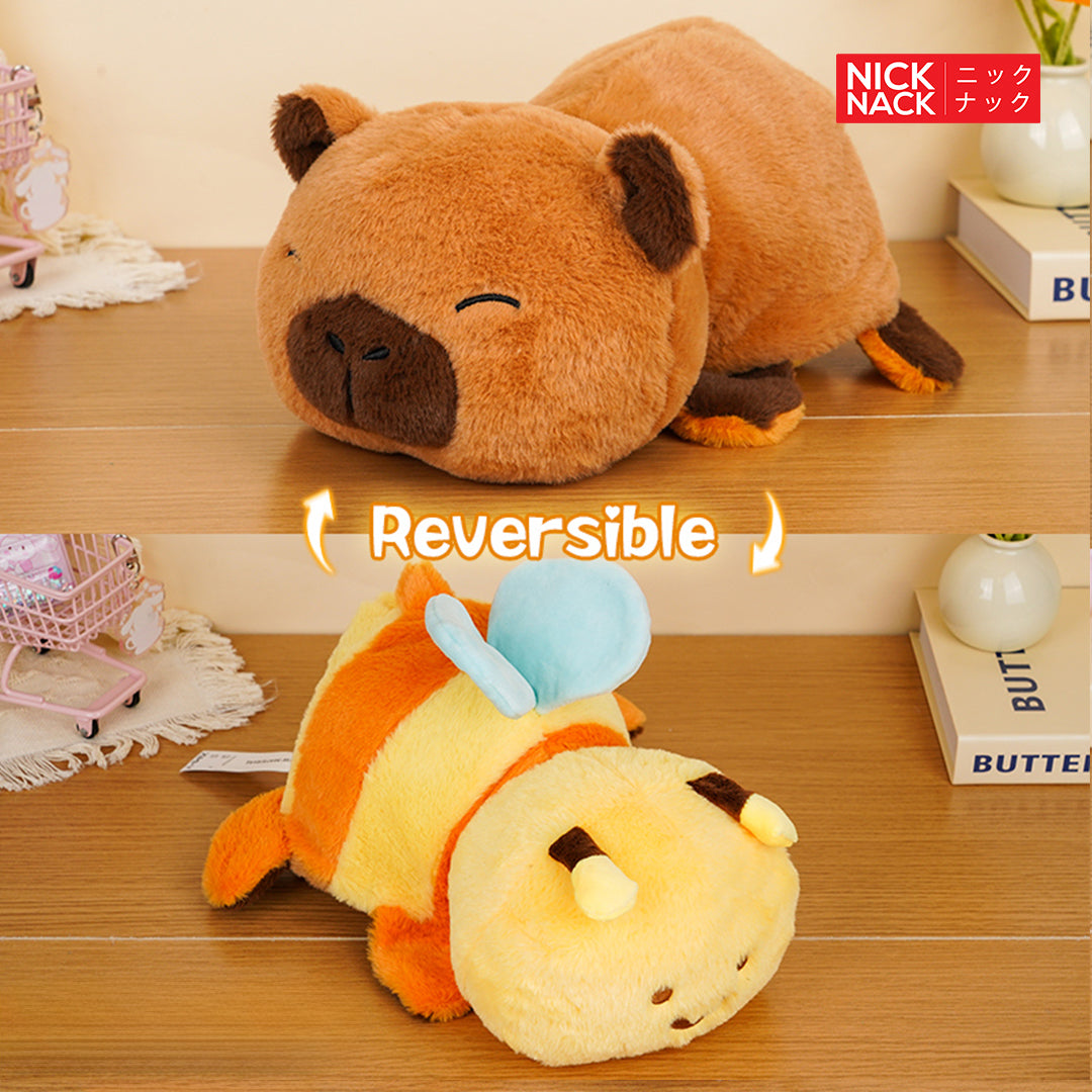 Reversible Stuffed Doll (Capybara & Bee – NICKNACK-SL