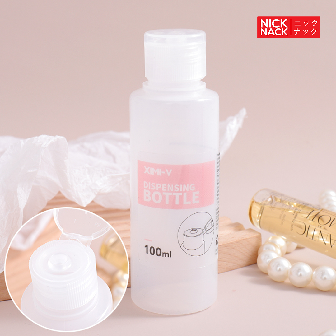 Travel Series Squeeze Screw Cap Dispensing Bottle 100ml (White ...